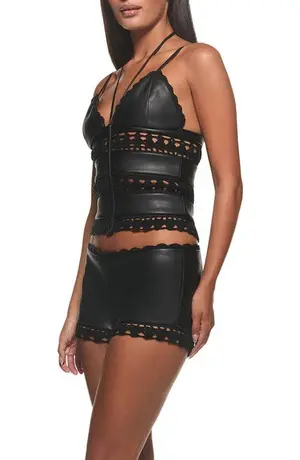 I.AM.GIA Zadi Faux Leather Top