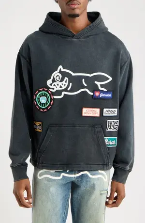 ICECREAM Bacon Cotton Graphic Hoodie - Jet Set