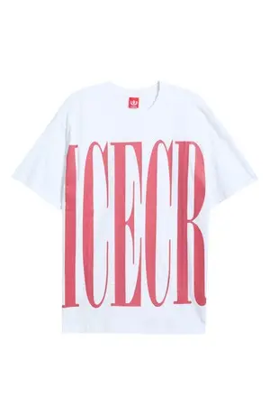 ICECREAM Chai Cotton Graphic T-shirt - White