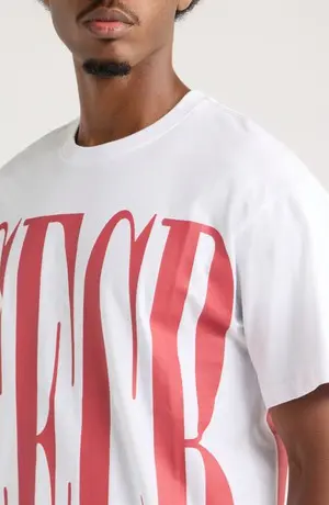 ICECREAM Chai Cotton Graphic T-shirt - White