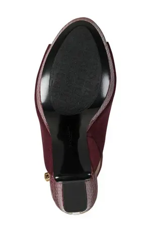Donna Karan New York Serenity Slingback Platform Sandal - Blk Cherry
