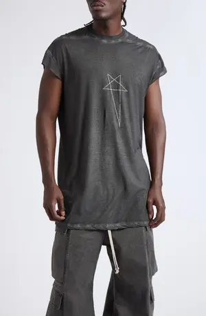 Rick Owens Rick's Jumbo Graphic T-shirt - Black/silver