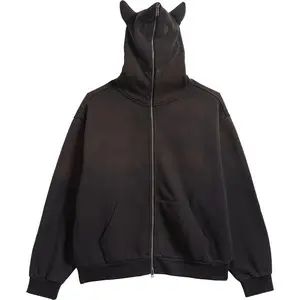 MARKET Smiley Devil Full Zip Hoodie - Black