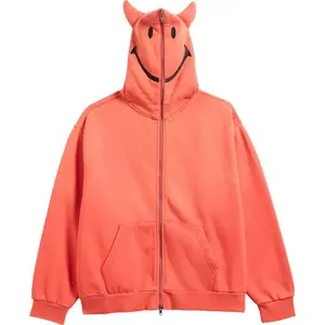 MARKET Smiley Devil Full Zip Hoodie - Red