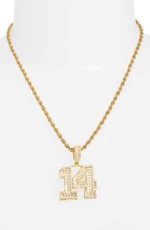 THE SIS KISS Game Day Bling Pendant Necklace