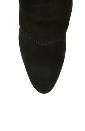 Chloé Anouk Ruffled Suede Ankle Boot - Black