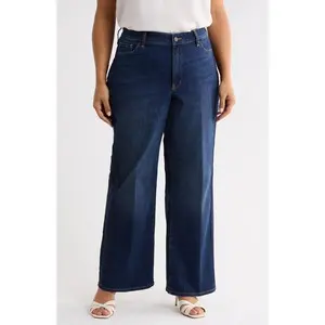 NYDJ Teresa Tuxedo Stripe Wide Leg Jeans