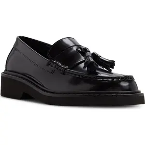 G.H.BASS Margot Leather Tassel Loafer - Black