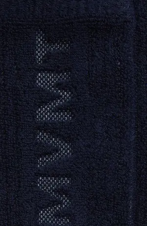 Free People Recovery Cotton Blend Terry Crew Socks - Midnight