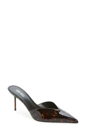 Paris Texas Lidia Sabot Pointed Toe Mule - Tortoise