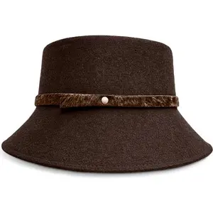Eugenia Kim Jonah Wool Felt Bucket Hat - Chocolate