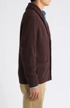ROWING BLAZERS Cotton Fisherman Shawl Cardigan
