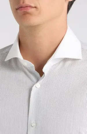 BOSS Hank Trim Fit Cotton Button Shirt