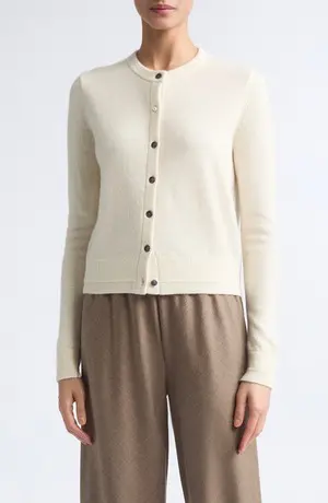 Maria Mcmanus Recycled Cashmere & Cotton Cardigan - Ivory