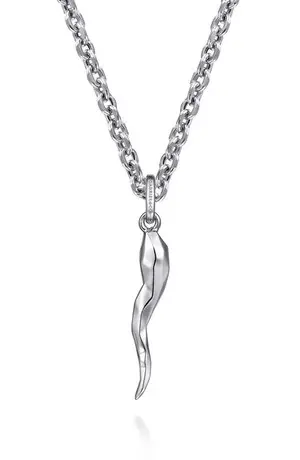 GABRIEL & CO. Facets Italian Horn Pendant Necklace