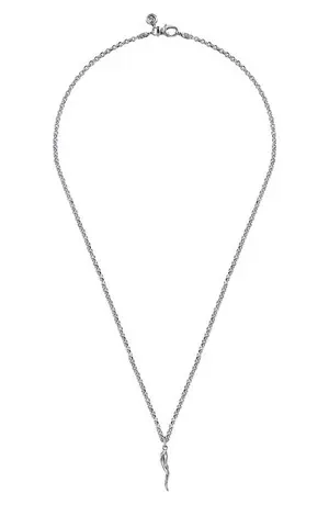GABRIEL & CO. Facets Italian Horn Pendant Necklace