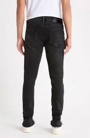 PURPLE BRAND High Contrast Bling Skinny Jeans