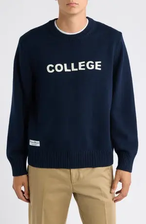 ROWING BLAZERS College Cotton Crewneck Sweater