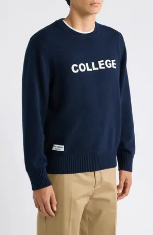 ROWING BLAZERS College Cotton Crewneck Sweater
