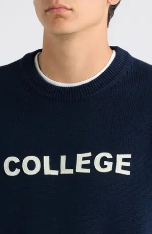 ROWING BLAZERS College Cotton Crewneck Sweater