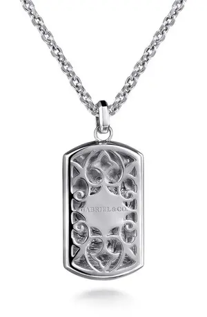 GABRIEL & CO. Modern Relics Saint Christopher Medallion Pendant Necklace