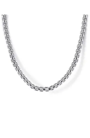 GABRIEL & CO. Facets Chain Necklace - Sterling Silver