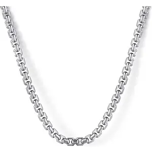 GABRIEL & CO. Facets Chain Necklace - Sterling Silver