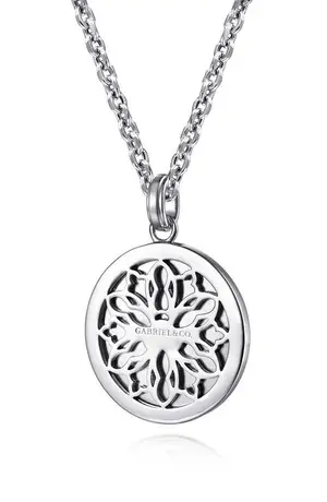 GABRIEL & CO. Polaris Black Spinel Compass Necklace