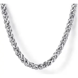 GABRIEL & CO. Facets Wheat Chain Necklace - Sterling Silver