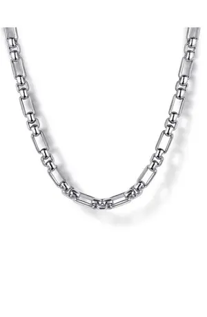 GABRIEL & CO. Contemporary Chain Necklace - Sterling Silver