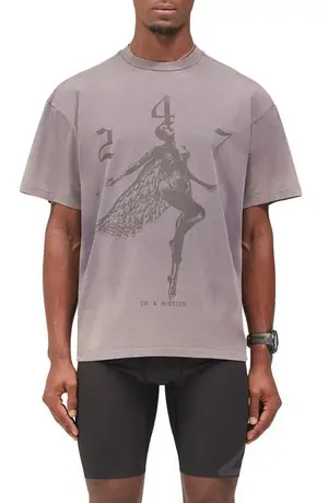 REPRESENT 247 Fallen Angel Graphic Tee - Graphene