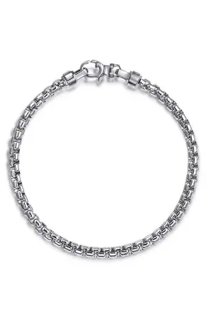 GABRIEL & CO. Contemporary Box Chain Bracelet - Sterling Silver