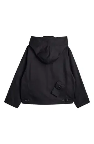Y3 Hooded Cotton Twill Jacket