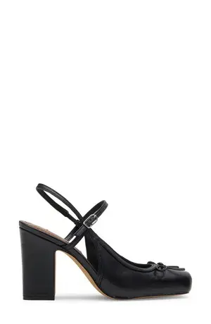 Steve Madden Elaine Slingback Pump - Black Leather