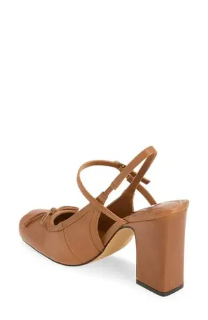 Steve Madden Elaine Slingback Pump - Cognac Leather