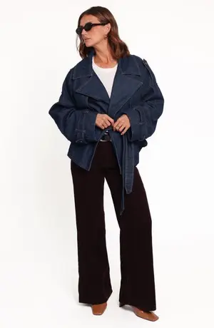 PETAL & PUP Miranda Cropped Trench Jacket