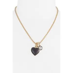 ROXANNE ASSOULIN Mini Simple Wood Heart Pendant Necklace