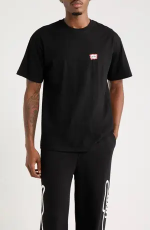 ICECREAM Jasmine Cotton Graphic T-shirt - Black