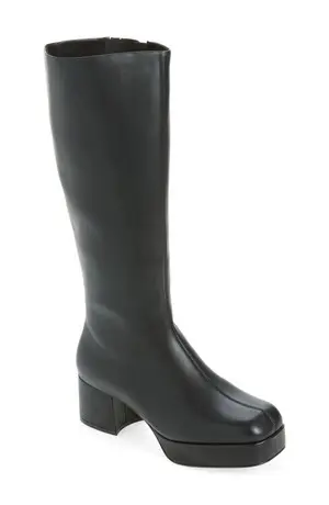 Jeffrey Campbell Capacity Faux Leather Knee High Boot