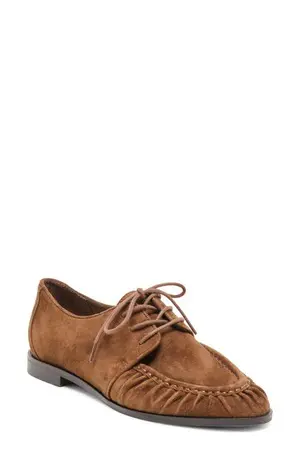 Dolce Vita Banks Lace-up Flat - Cocoa Suede
