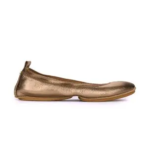 Yosi Samra Samara Foldable Ballet Flat Bronze