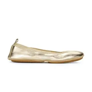 Yosi Samra Samara Foldable Ballet Flat - Gold