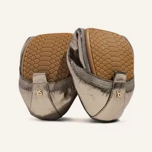 Yosi Samra Samara Foldable Ballet Flat - Pewter