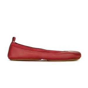 Yosi Samra Samara Foldable Ballet Flat Ruby Red