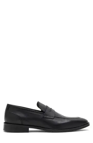 JOHN W. NORDSTROM® Spoleto Leather Penny Loafer - Black Leather