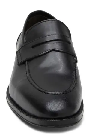JOHN W. NORDSTROM® Spoleto Leather Penny Loafer - Black Leather