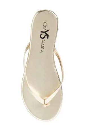 Yosi Samra Rivington Flip Flop - Gold
