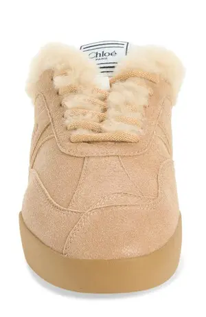Chloé Kick Genuine Shearling Lined Sneaker Mule