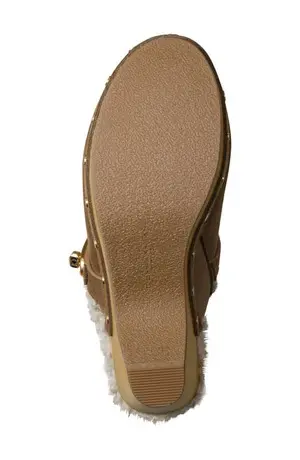 Donna Karan New York Idella Faux Shearling Clog - Cappucino