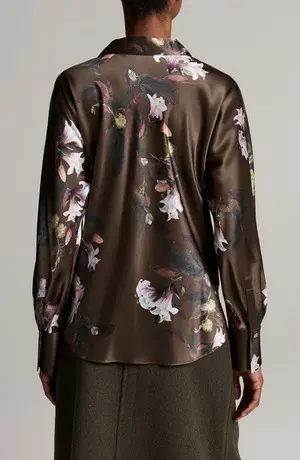 Vince Lily Vine Silk Shirt